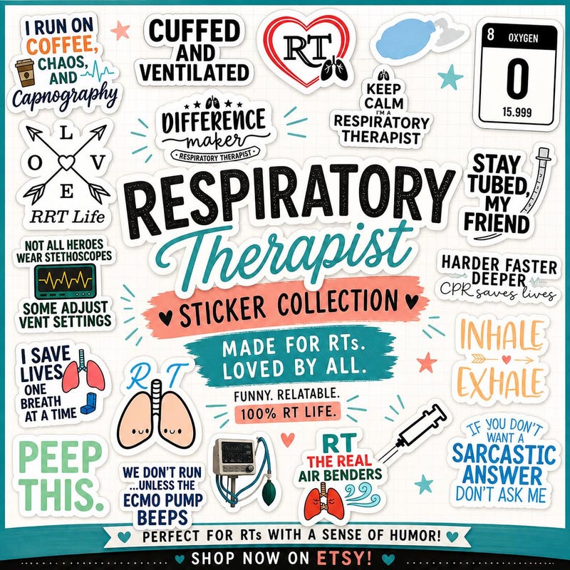Respiratory Sticker Funny - Etsy