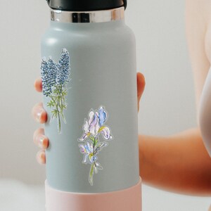 Iris Flower Sticker - Waterproof Physical Sticker - Etsy