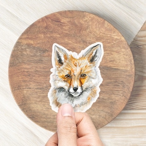 Fox Sticker Cute Animal Sticker Forest Sticker Cottagecore Aesthetic ...