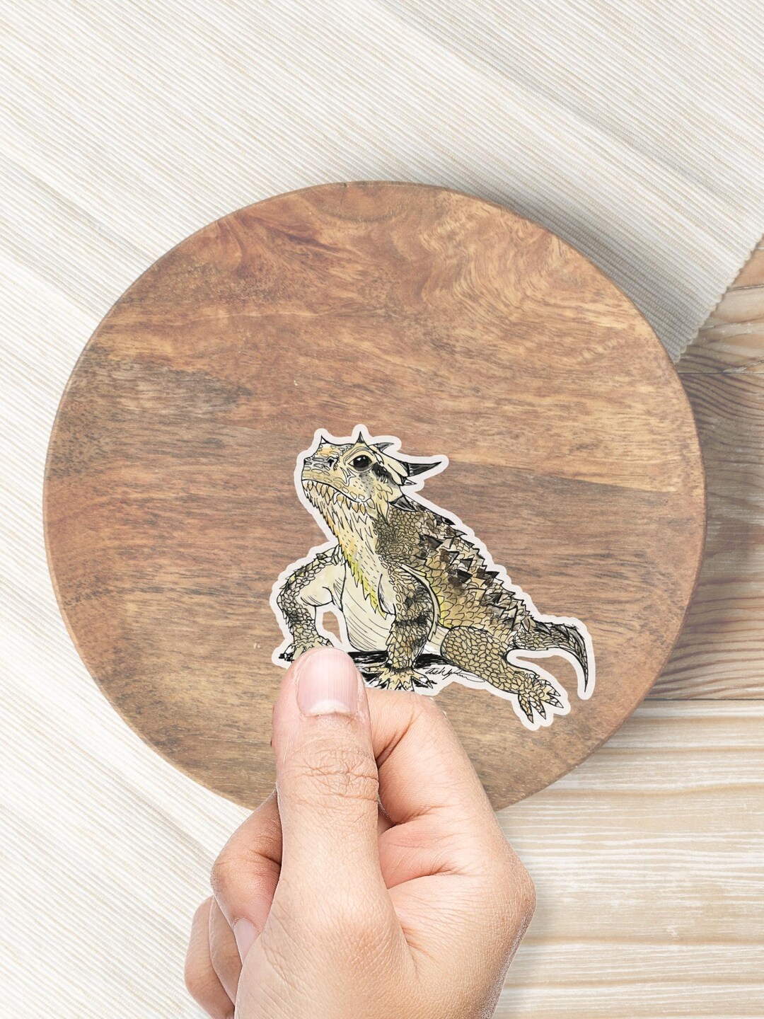Horned Toad Sticker Art Stickers Animal Sticker Horned Frog Sticker ...