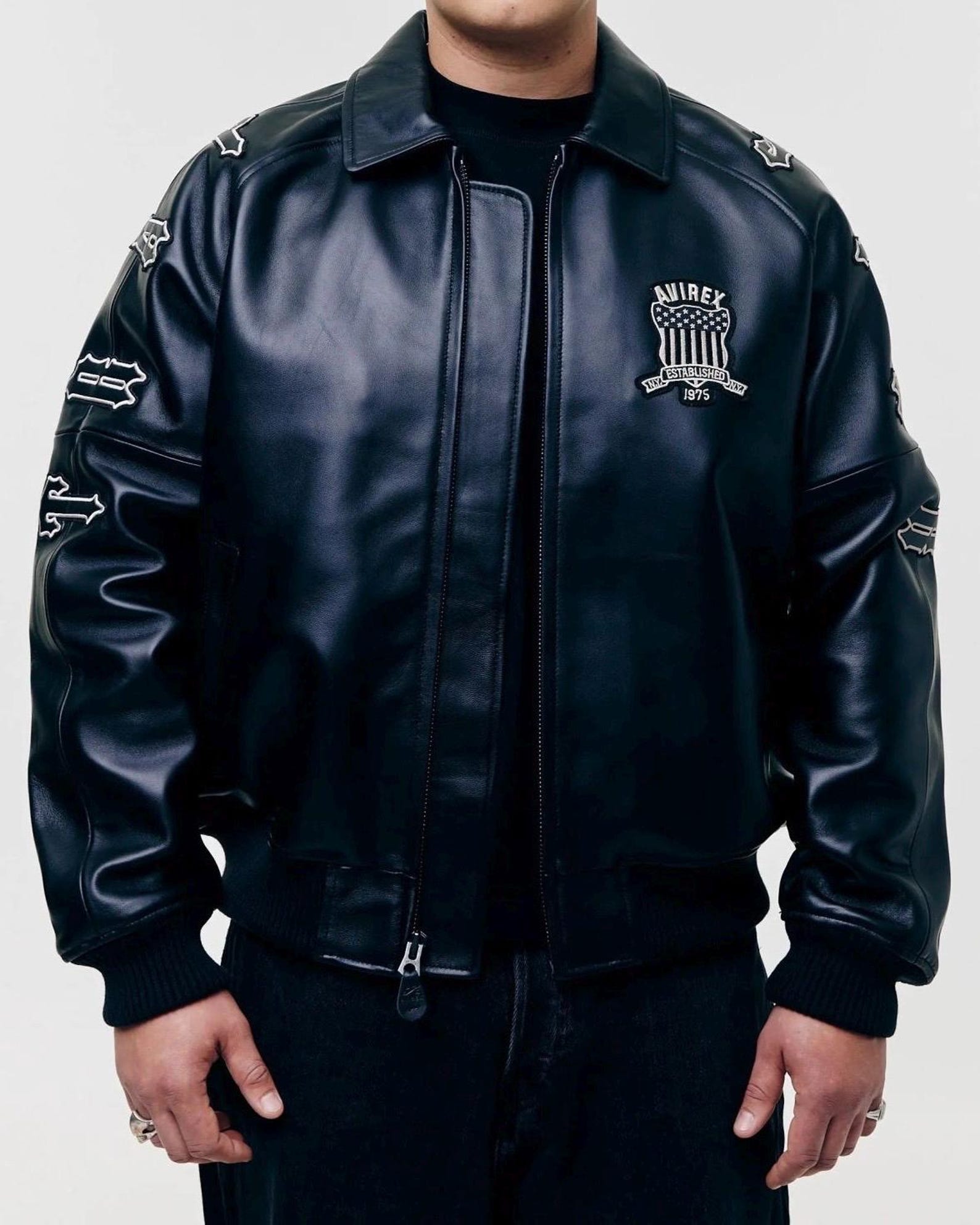 The AVIREX X TRAPSTAR Icon LDN Leather Jacket - Etsy