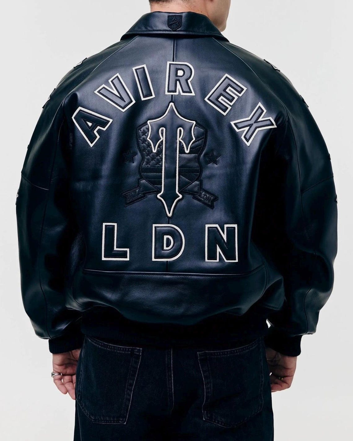 The AVIREX X TRAPSTAR Icon LDN Leather Jacket - Etsy