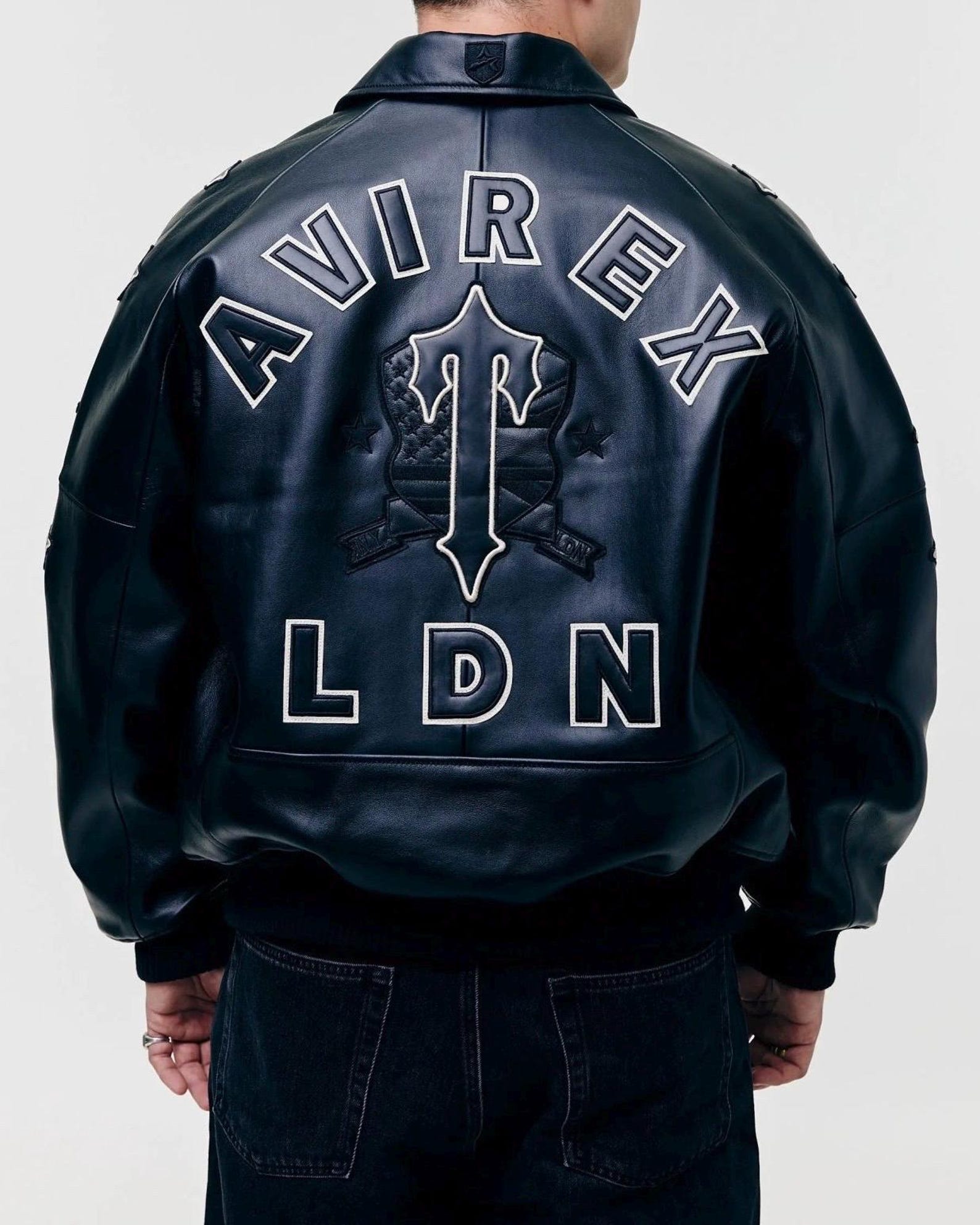 The AVIREX X TRAPSTAR Icon LDN Leather Jacket - Etsy