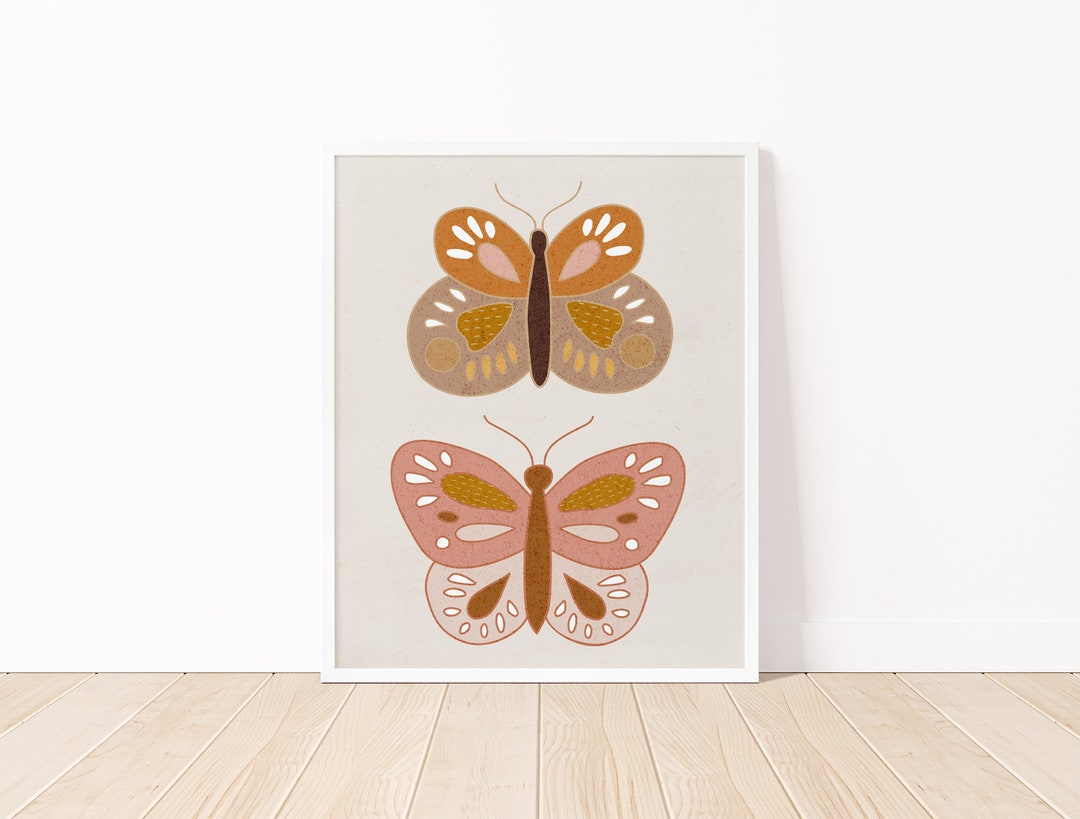 Butterfly Nursery Art, Playroom Printable Poster, Baby and Kid Room ...