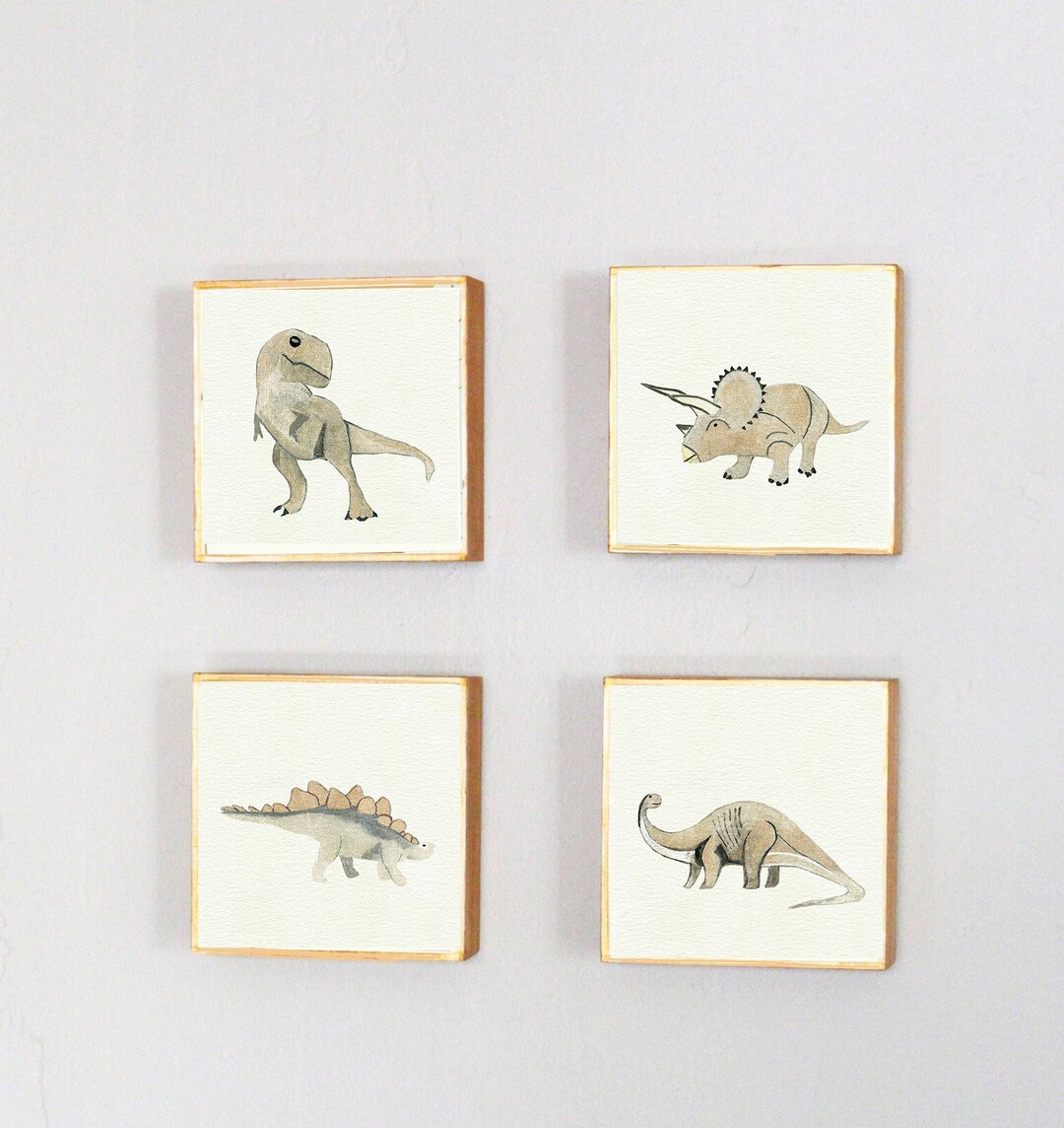 Dinosaur Nursery Decor Boho Nursery Dinosaurs Art for - Etsy