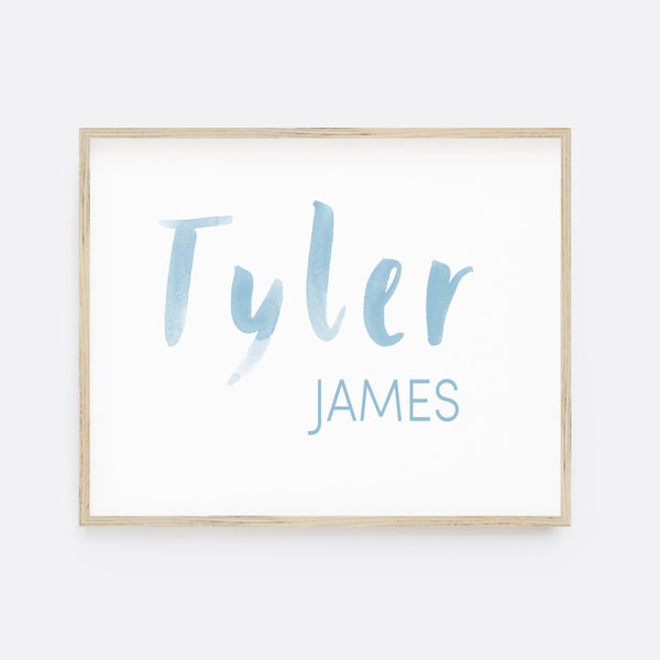 Baby Name Print - Etsy