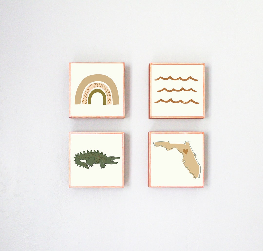 Boho Tropical Florida State Nursery Prints Nursery Decor Boho Beach Art ...