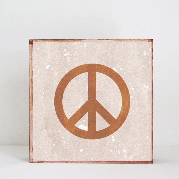 Rainbow Peace Sign - Etsy