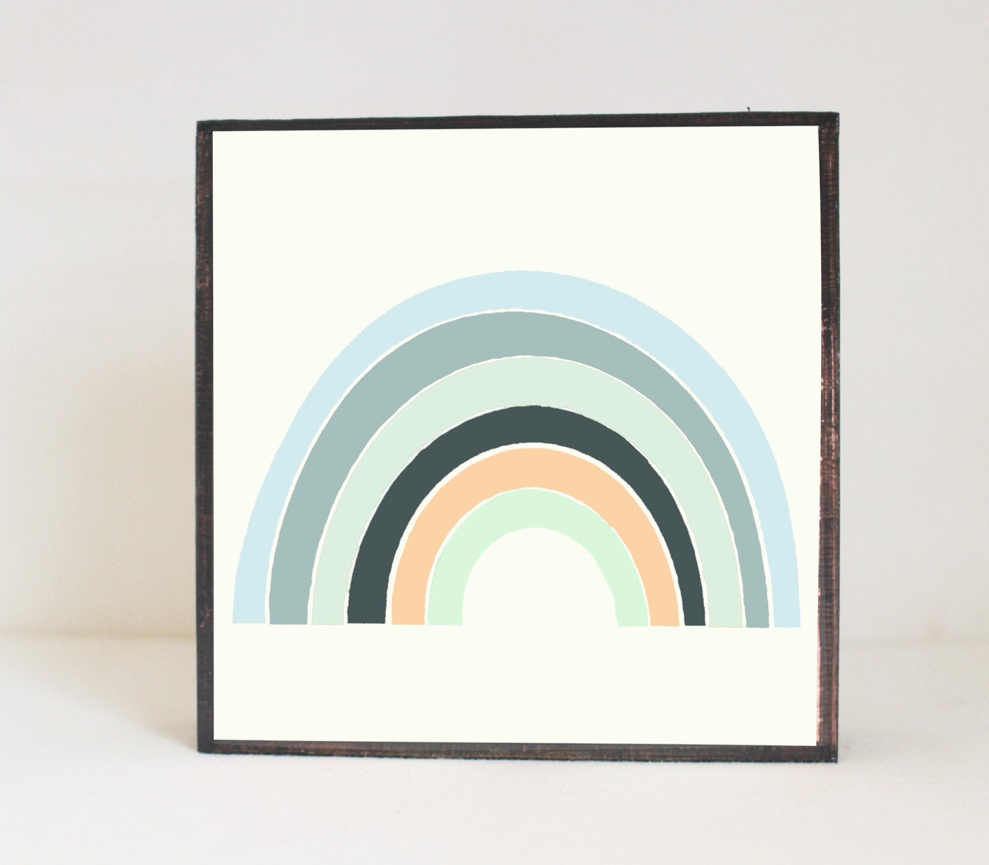 Rainbow boho nursery nursery art baby girl nursery decor | Etsy