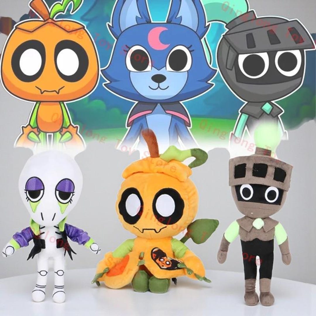 Dandy’s World Gourdy & Soulvester Plush – Cute Anime Plushie, Ribecca ...