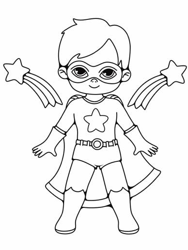 Superhero Kids’ Colouring Pages – Digital Download - Etsy