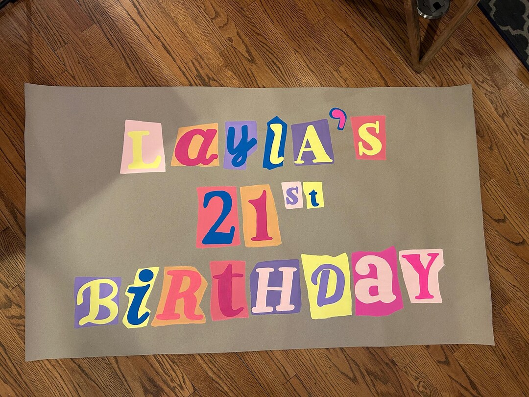Customizable Hand Painted Banner - Etsy