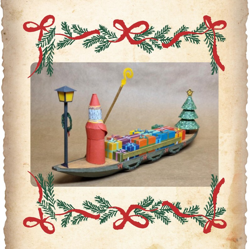 St Nikolaus Papercraft Kit – German Village Scene, Beginner Level ...