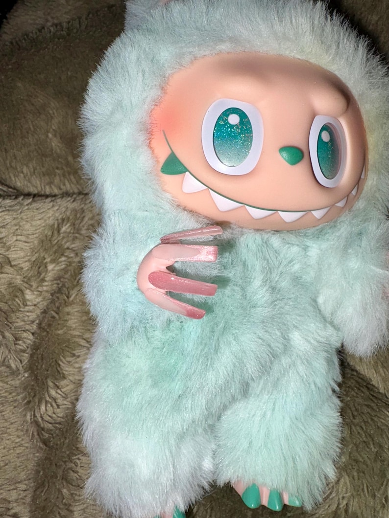Labubu Press on Nails: Custom Doll Accessory - Etsy