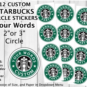 Starbucks Stickers - Etsy