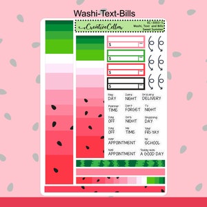 EC-3003 //planner Stickers Sweet Summer Kit - Weekly EC 7x9 Planner ...