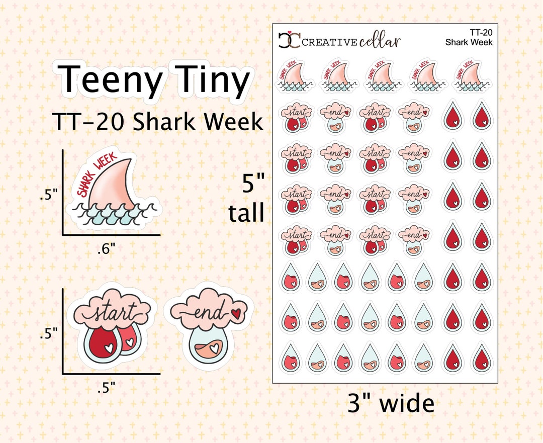 TT-20 // Period Tracker Teeny Tiny Planner Stickers Sized to Fit Any ...
