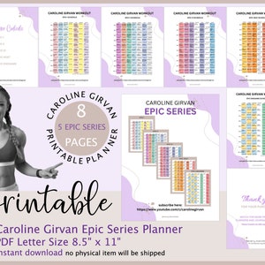 Download Only // Caroline Girvan Planner | 8 Page Printable | PDF ...