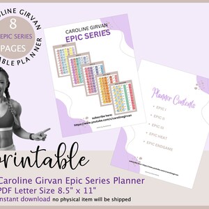 Download Only // Caroline Girvan Planner | 8 Page Printable | PDF ...
