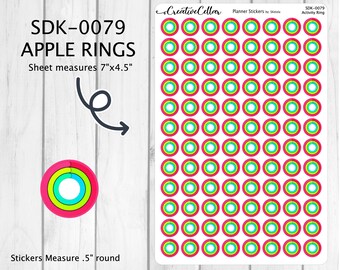Smartwatch Activity Rings, Planner Stickers - Etsy