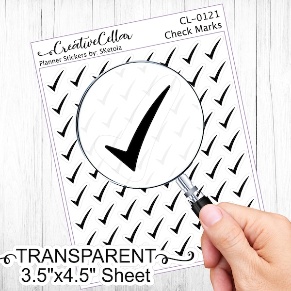 Check Mark Stickers - Etsy