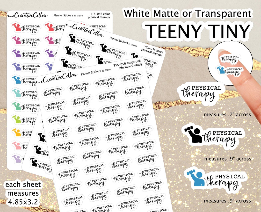 TTS-056 // Physical Therapy Planner Stickers Appointment Reminder ...