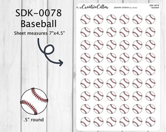 Baseball Game Planner Stickers Baseball Stickers for Use in - Etsy