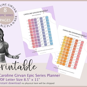 Download Only // Caroline Girvan Planner | 8 Page Printable | PDF ...
