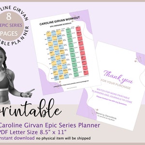 Download Only // Caroline Girvan Planner | 8 Page Printable | PDF ...