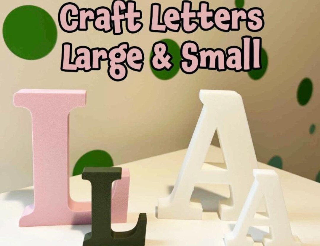 Decorative Alphabet Letters – Custom Single Letter for Shelves, Walls ...