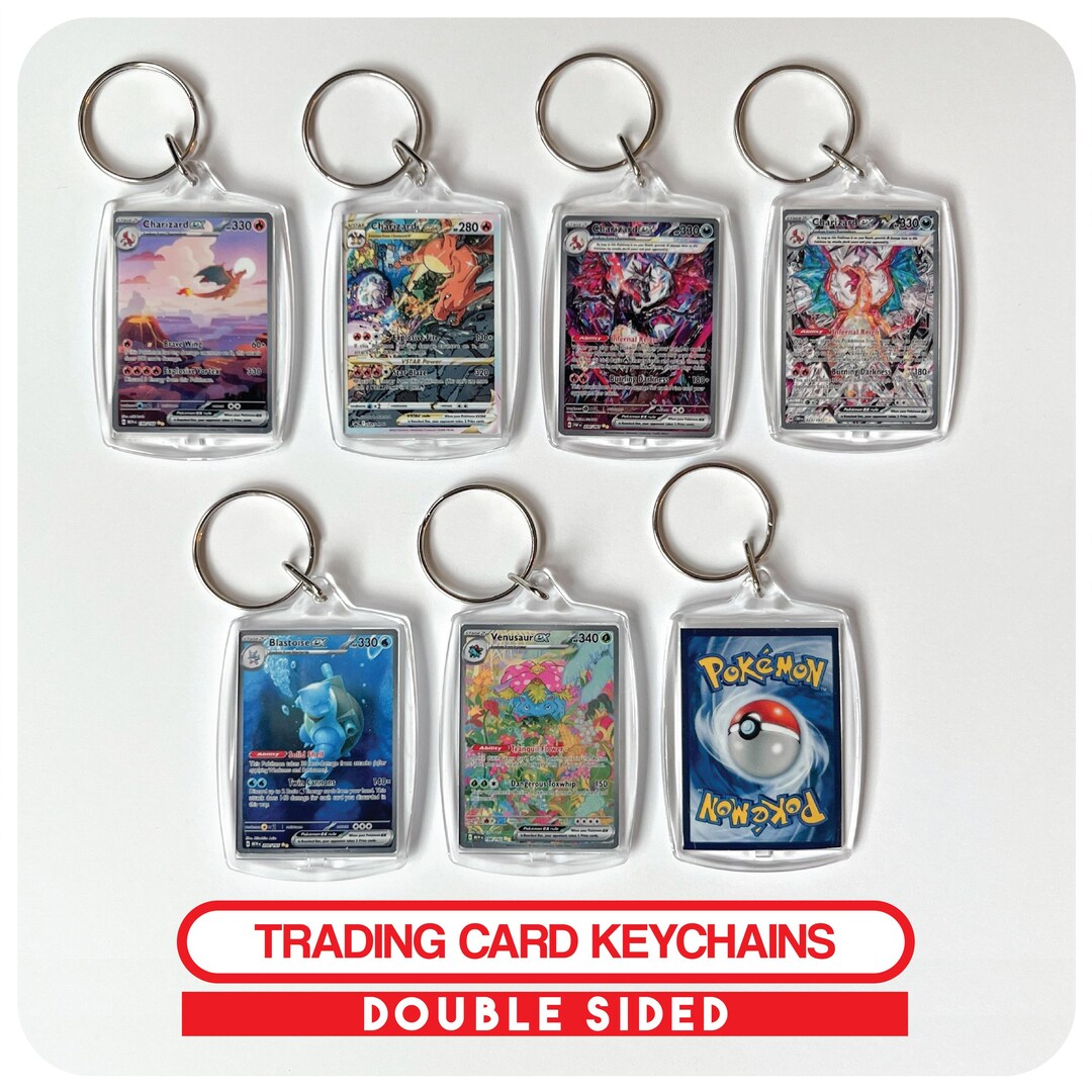 Miniature Trading Card Art Keychain | Gamer Keychain Keyring | Birthday ...