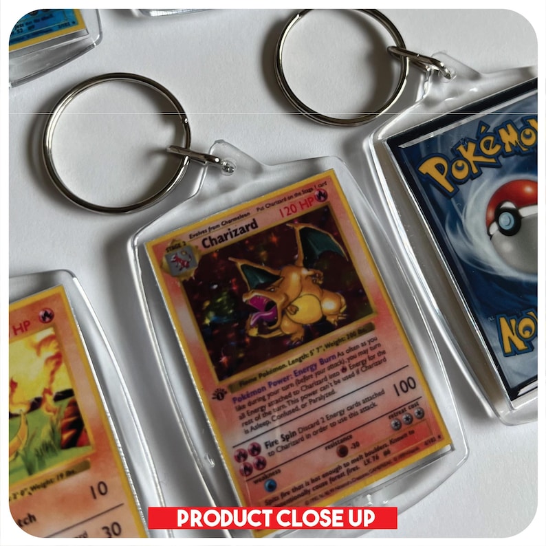 Miniature Trading Card Art Keychain | Retro Gamer Keychain Keyring ...