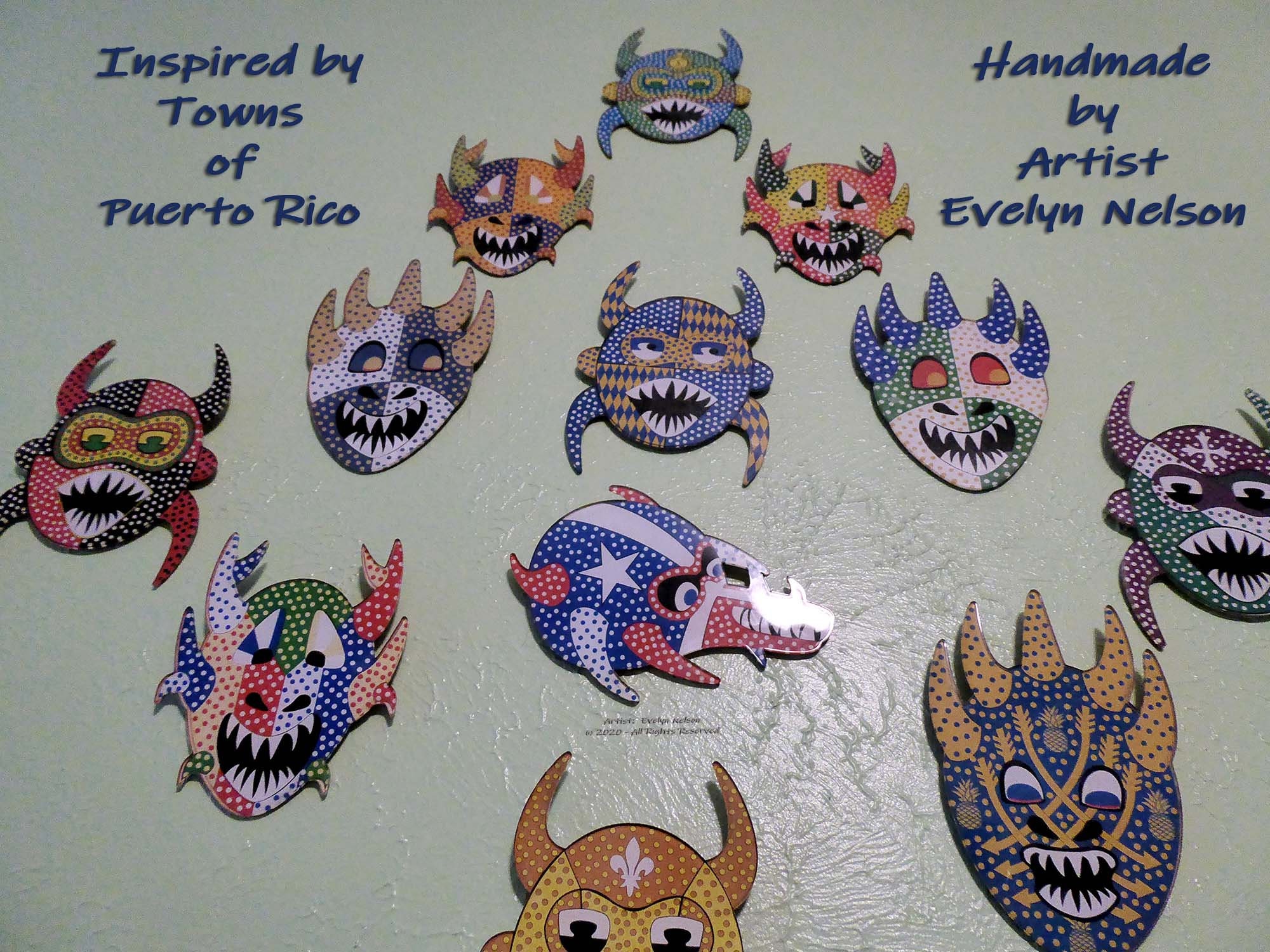 Celebrating Puerto Rico - Loíza Mini-vejigante Mask Wall Art - Etsy