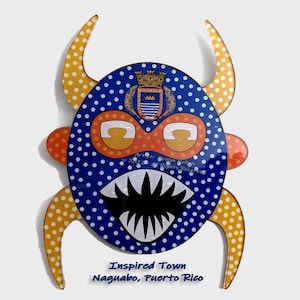 Celebrating Puerto Rico - Naguabo Mini-vejigante Mask Wall Art - Etsy