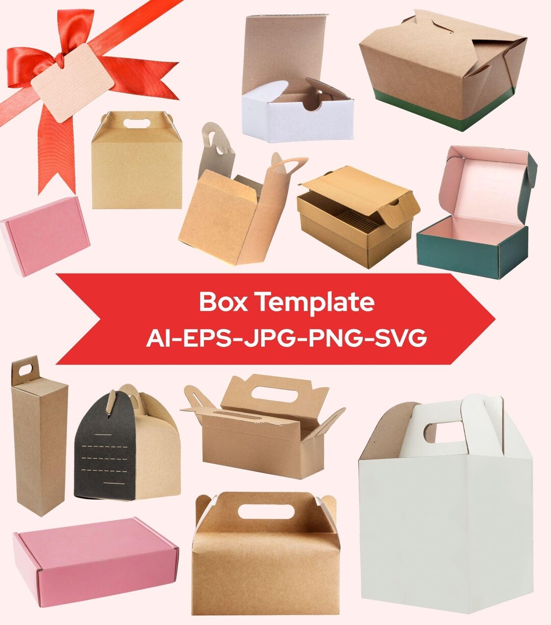 Box Template SVG Bundle: Gift & Party Favor Boxes (digital Download) - Etsy