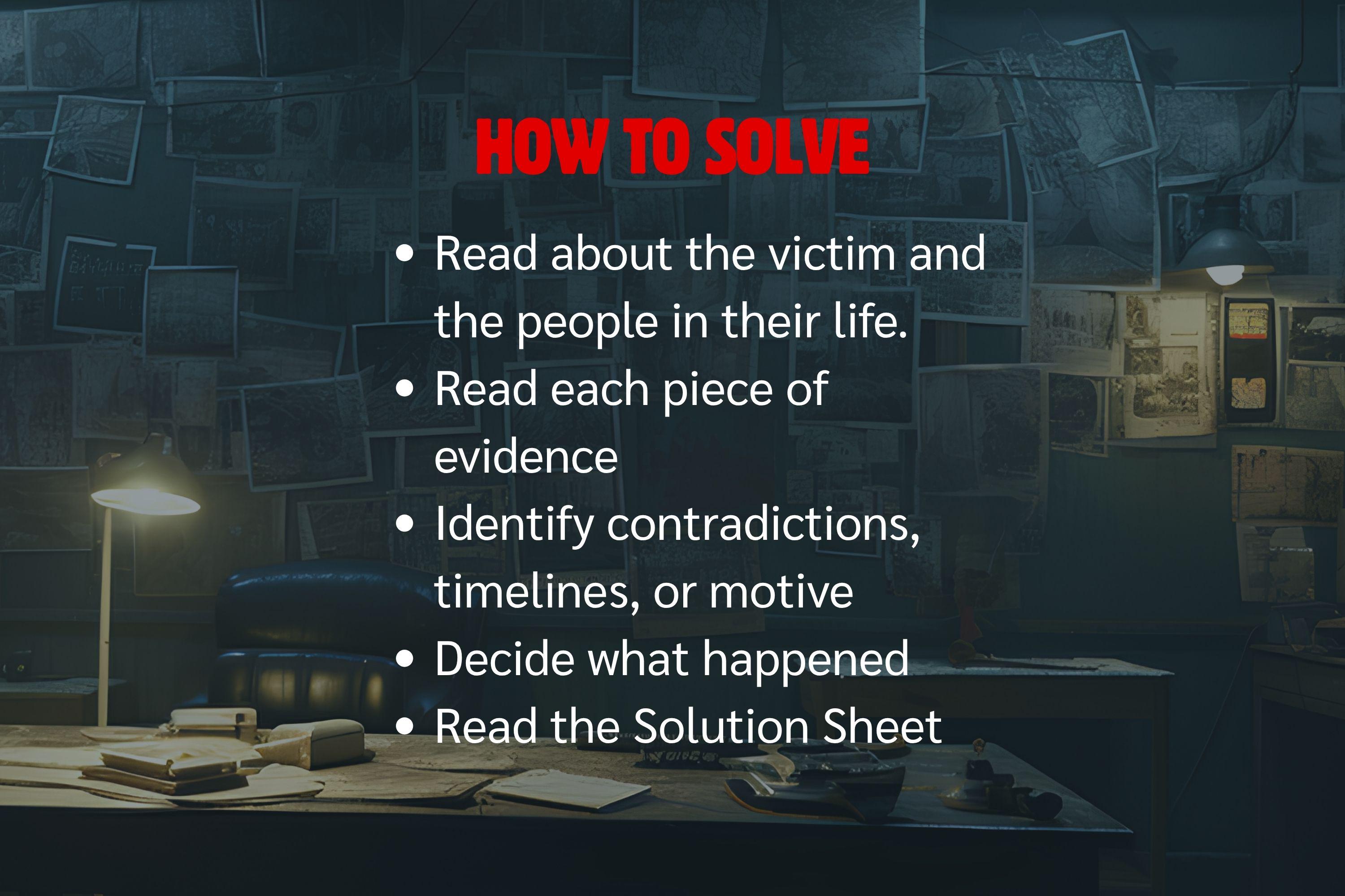 Detective Dossier Murder Mystery Game, Printable Unsolved Crime Game ...