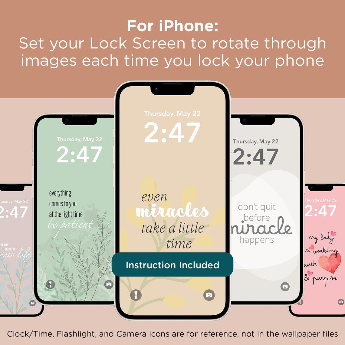 24 Infertility IVF Affirmation Wallpaper Lock Screen for iPhone ...