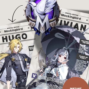 Zenless Zone Zero News Style Poster Set – Burnice, Jane Doe, Yixuan ...