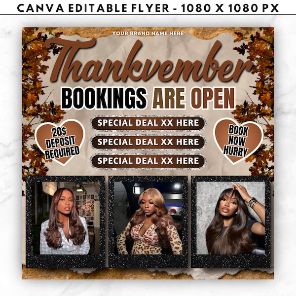 Hair November Flyer - Etsy UK