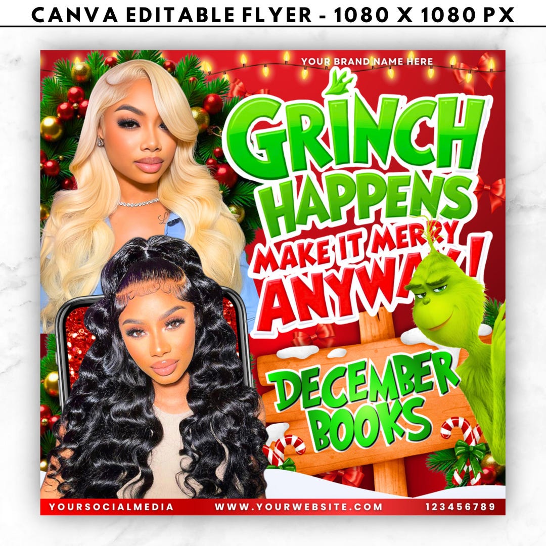 December Bookings Flyer, Christmas Booking Flyer, Holiday Bookings ...
