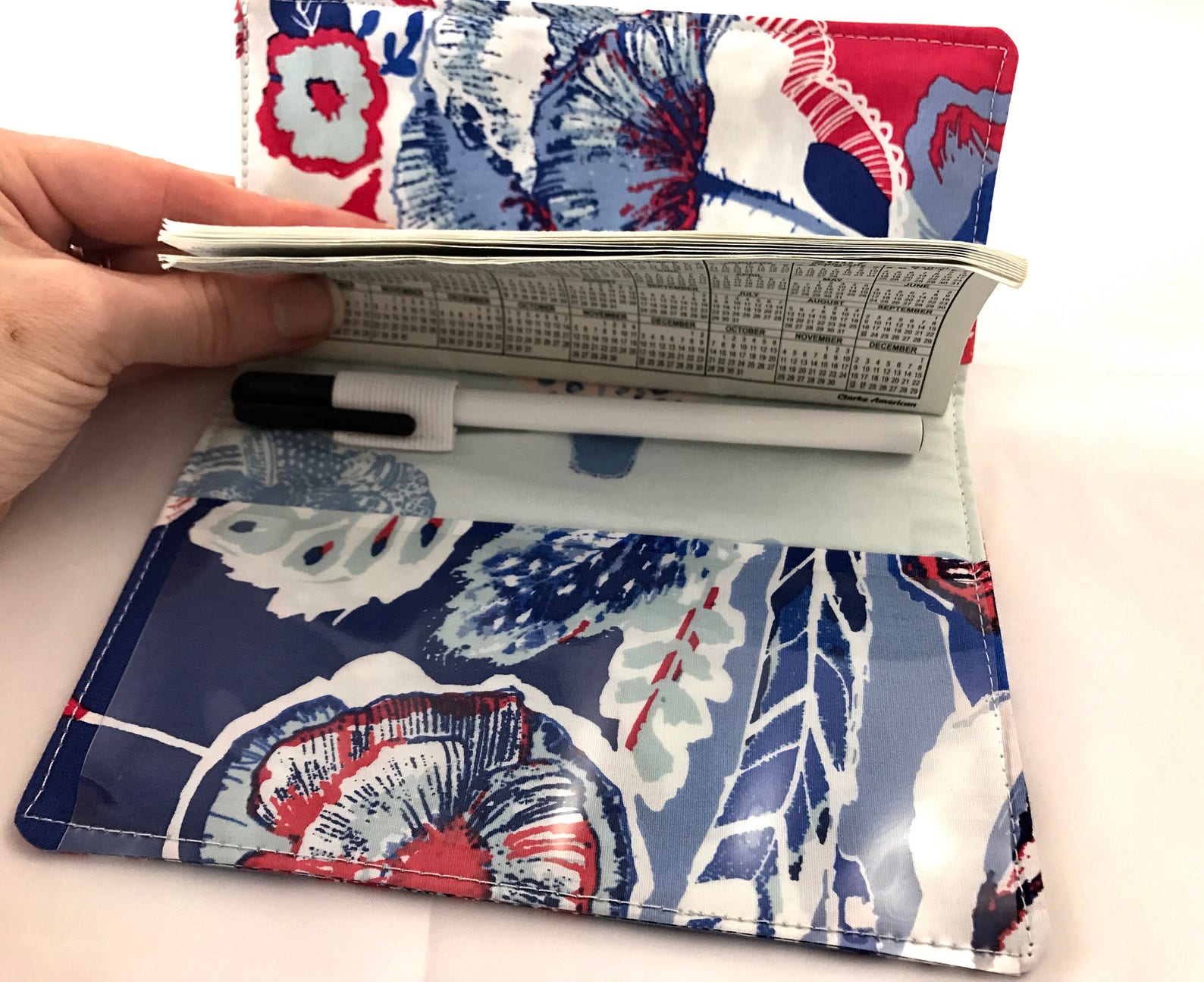 Blue Duplicate Checkbook Cover Register - Duplicate Checkbook Register ...