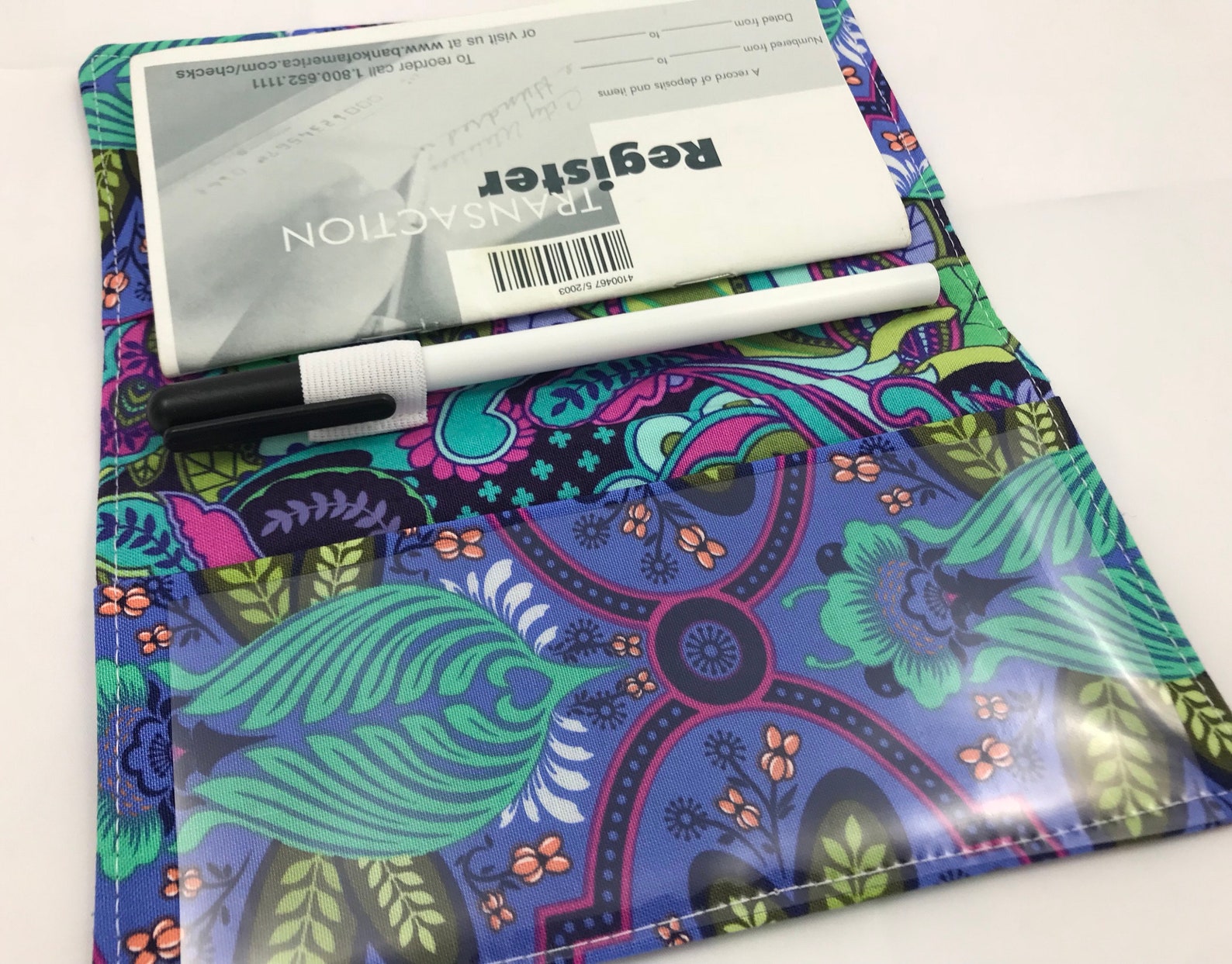 Blue Duplicate Checkbook Cover Check Book Register Duplicate | Etsy