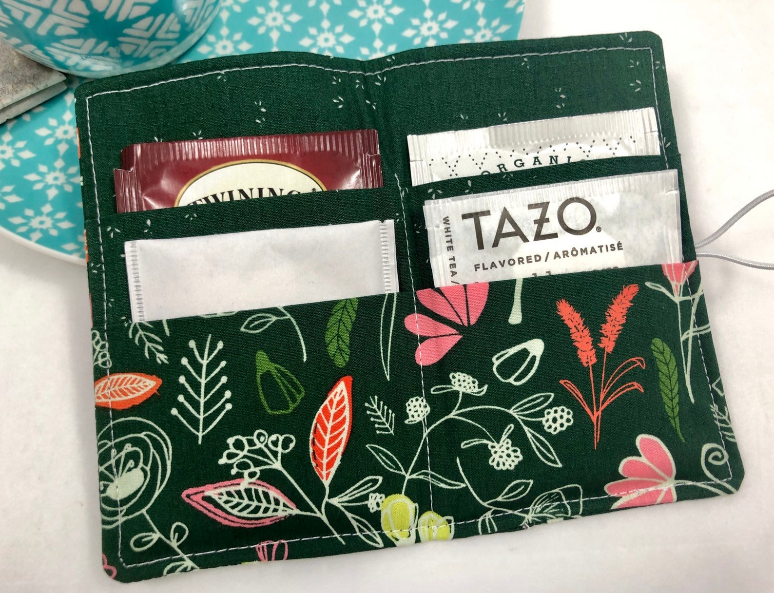 Tea Wallet, Tea Bag Holder, Tea Bag Wallet, Teabag Wallet, Teabag ...