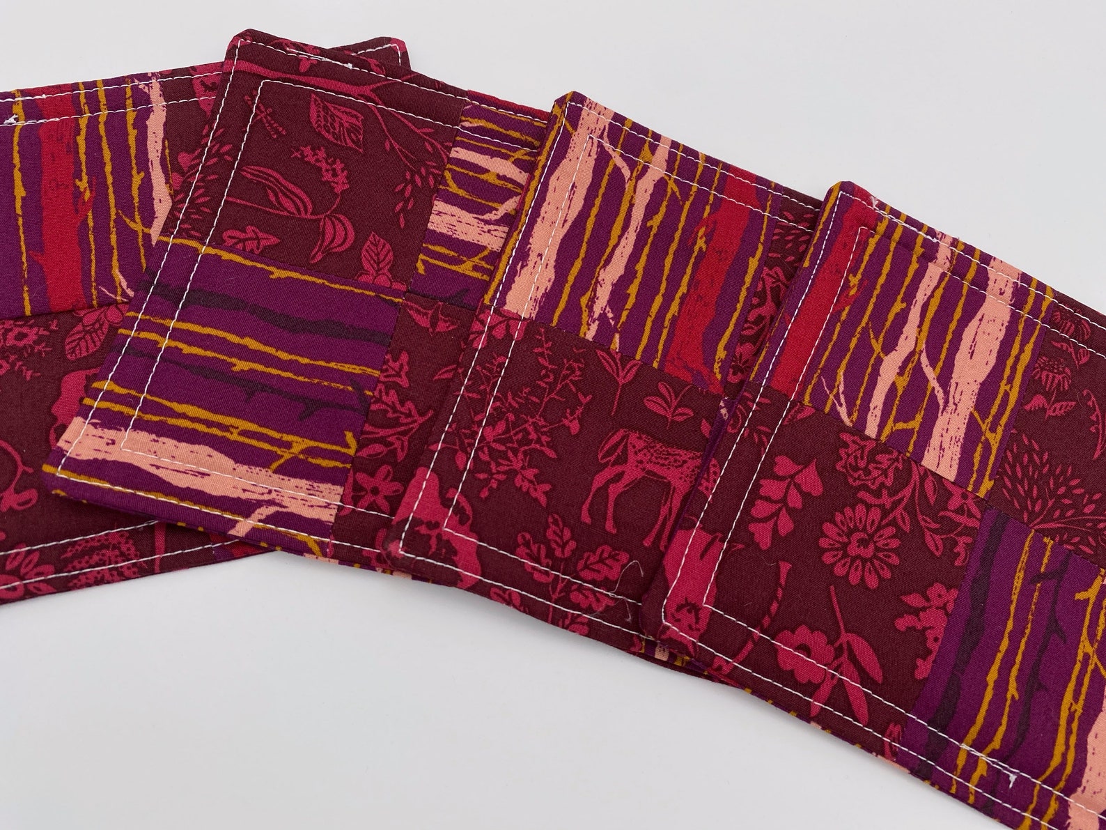 Fabric Coaster Set of 4 Kitchen Coasters Drink Coasters - Etsy