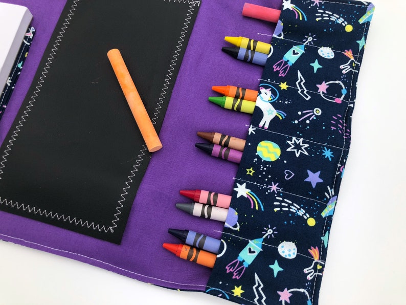 Activity Wallet Travel Crayon Roll Unicorn Craft Toys - Etsy