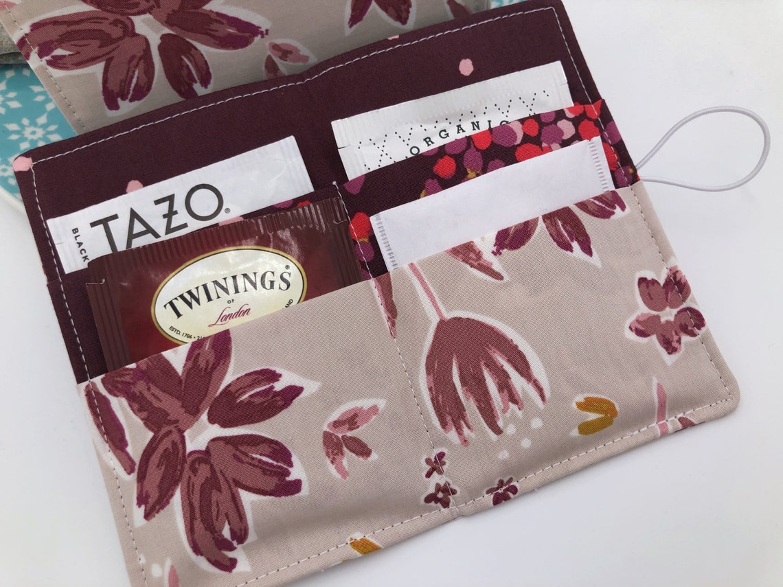 Tea Wallet Tea Bag Holder Tea Bag Wallet Teabag Wallet - Etsy