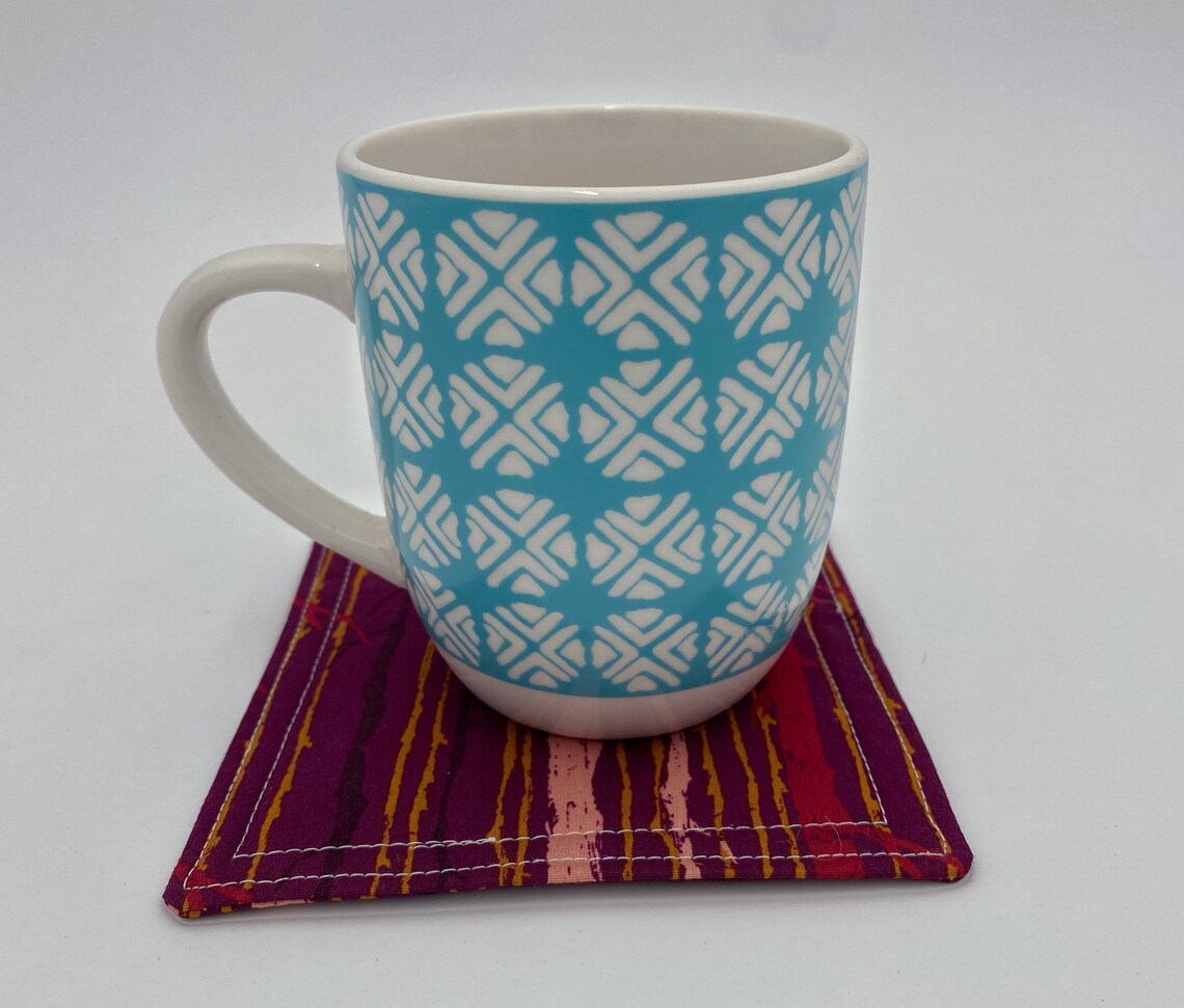 Fabric Coaster Set of 4 Kitchen Coasters Drink Coasters - Etsy