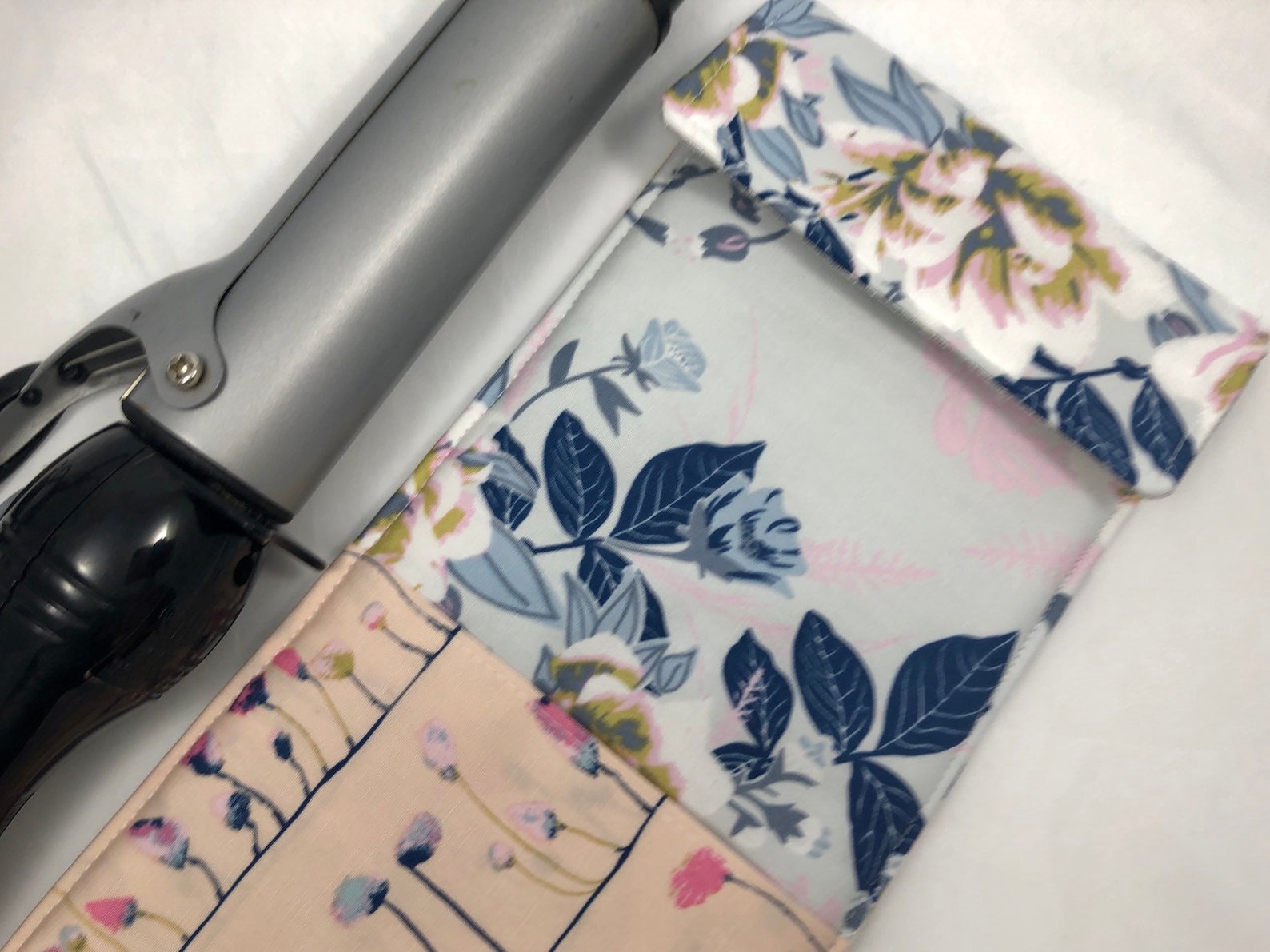 Curling Iron Cover, Blue Curing Iron Case, Curling Iron Holder, Blue ...