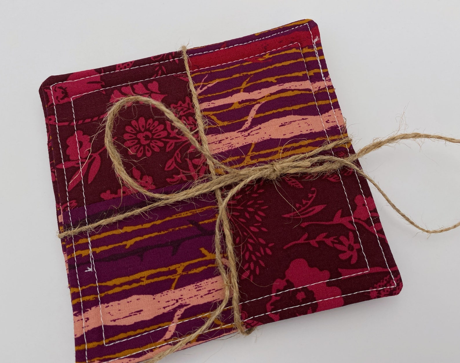 Fabric Coaster Set of 4 Kitchen Coasters Drink Coasters - Etsy