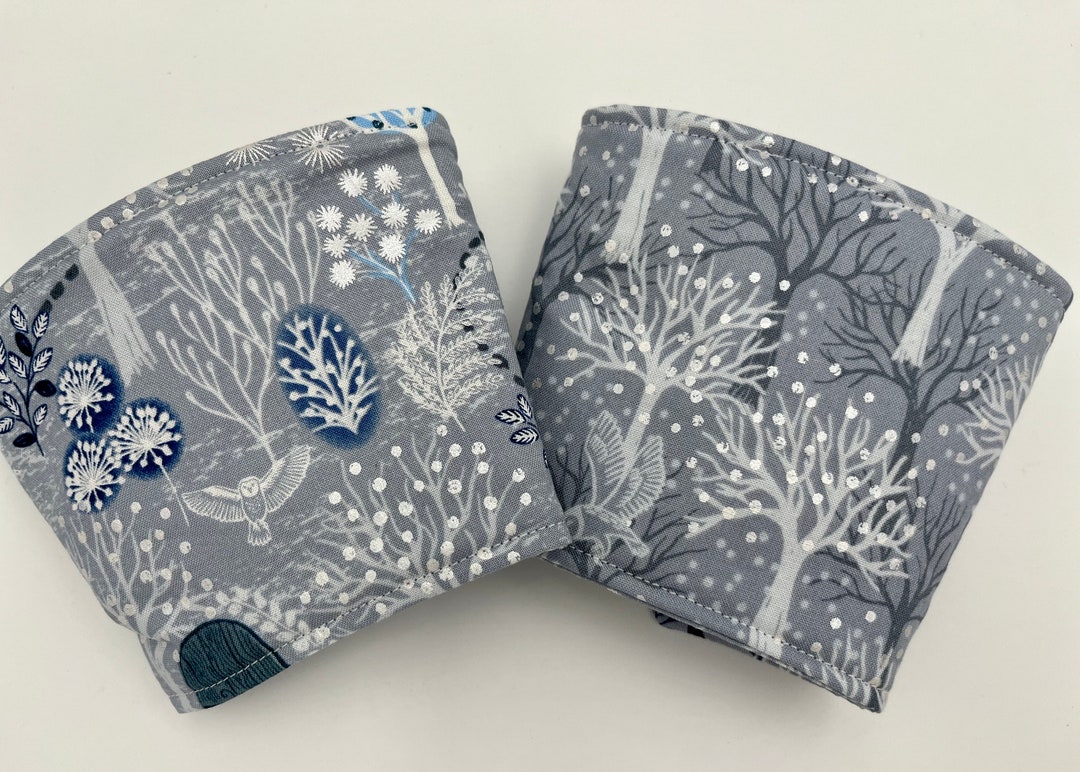 Reversible Coffee Cozy, Insulated Coffee Sleeve, Coffee Cuff, Iced ...